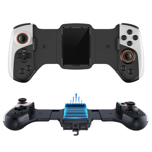 2 in 1 Wireless Mobile Gaming Controller With Cooling Fan Dual Joystic ...