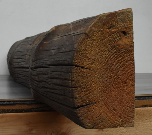 Pine Mantle Beam with creviced bark log | Swindon Oak