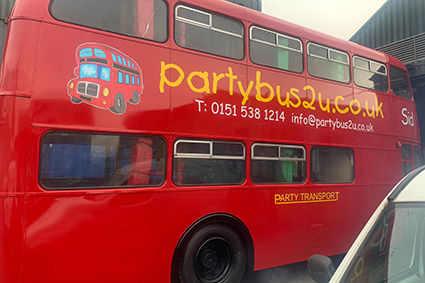Party Bus Liverpool | Red Party Bus | Children's Party Bus