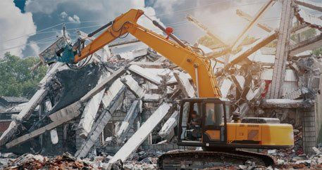 Building demolition across Chichester by Astra Demolition