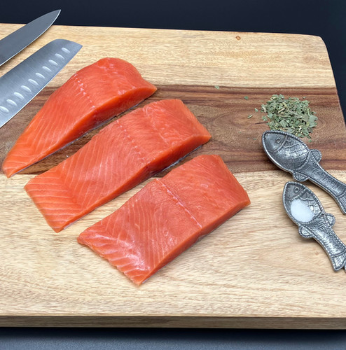 Wild Alaskan Coho Salmon Portions, Frozen | Kenai Fish