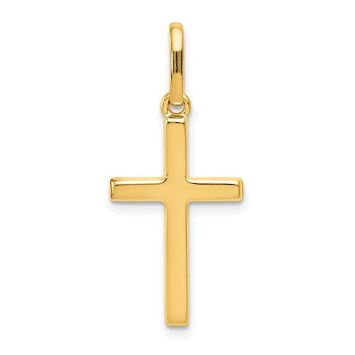 14k Yellow Gold Small Cross | My Site
