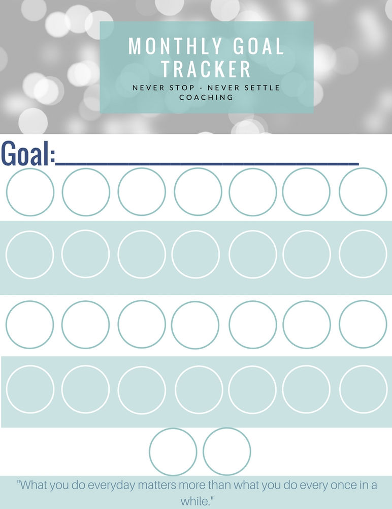 Goal Trackers-FREE Printable