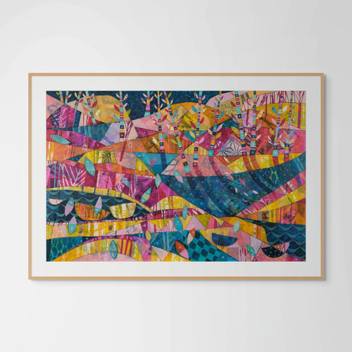 Reflections - Paper Print - Oak/Glass | Charlotte Wensley