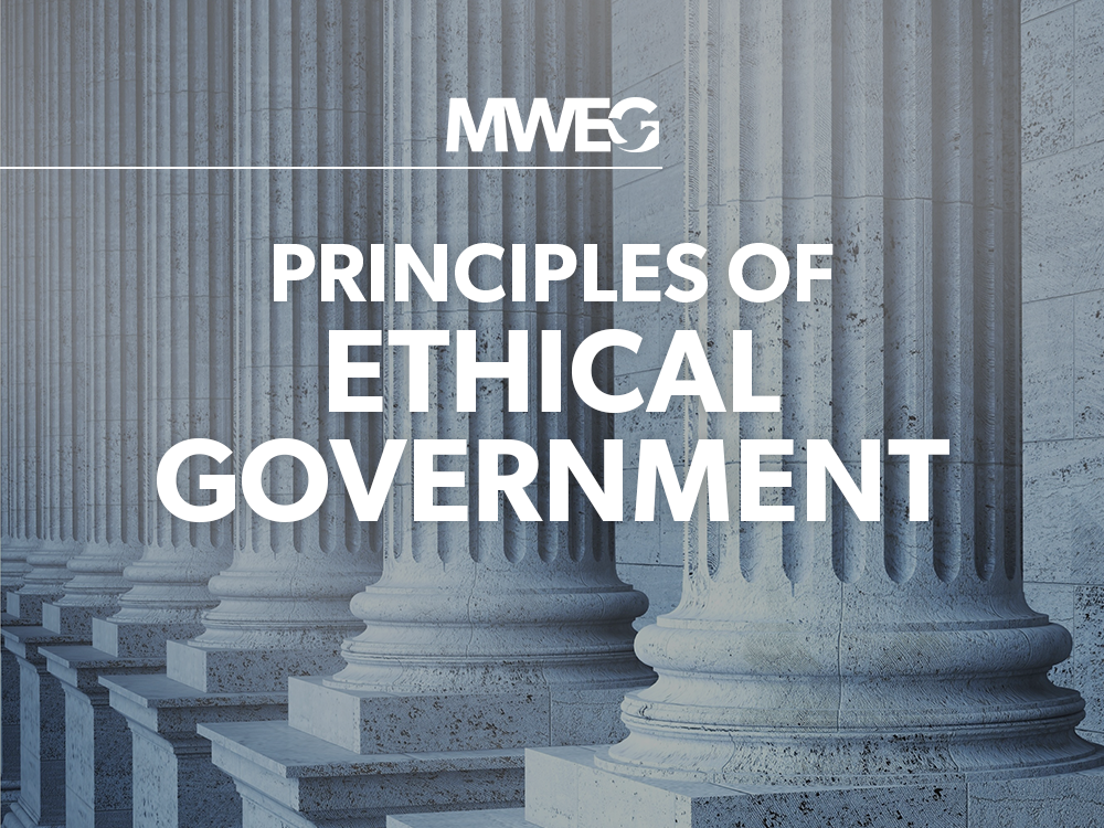 Principles of Ethical Government 2(a): Maximize Participation and ...