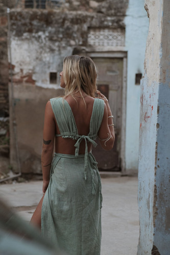 CORA TOP | GREEK BLUE | Hathaura