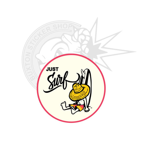 Just Surf Van Life Vinyl Sticker Camper camping Skate Motorhome Van ...