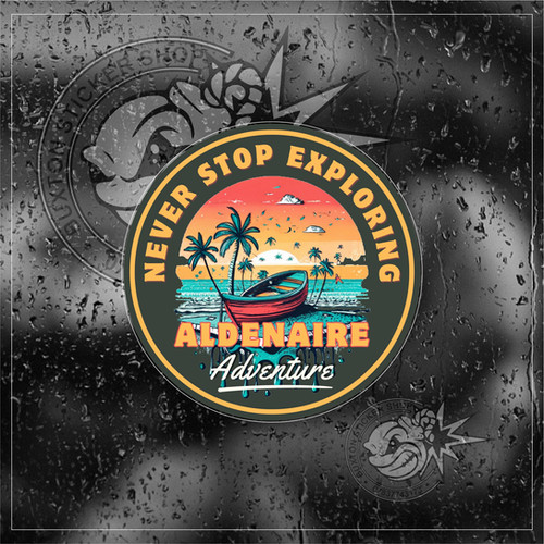 Never Stop Exploring Vinyl Sticker Decal Camper camping Skate Motorhome ...