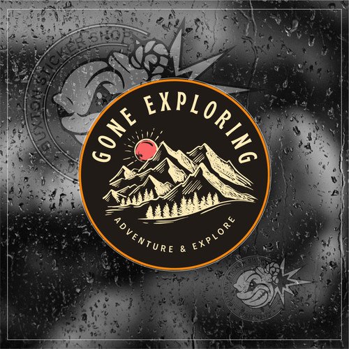 Gone Exploring Vinyl Sticker Decal Camper camping Skate Motorhome ...