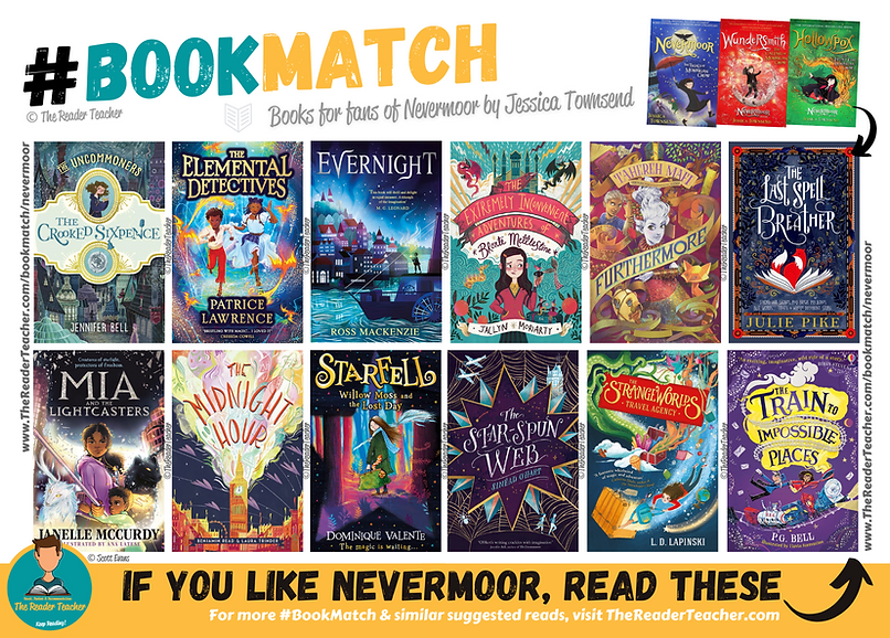 #BookMatch: Jessica Townsend | Books for Fans of Nevermoor | The Reader ...