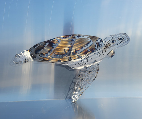 Sea Turtle Heat Treated | Mystic Metal Design