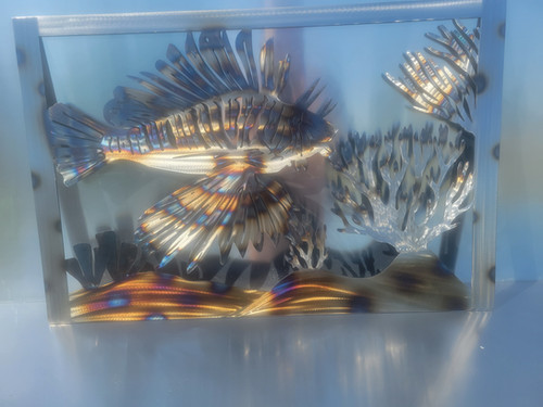 Lionfish lion fish reef coral metal fish art marine wall decor nautical ...