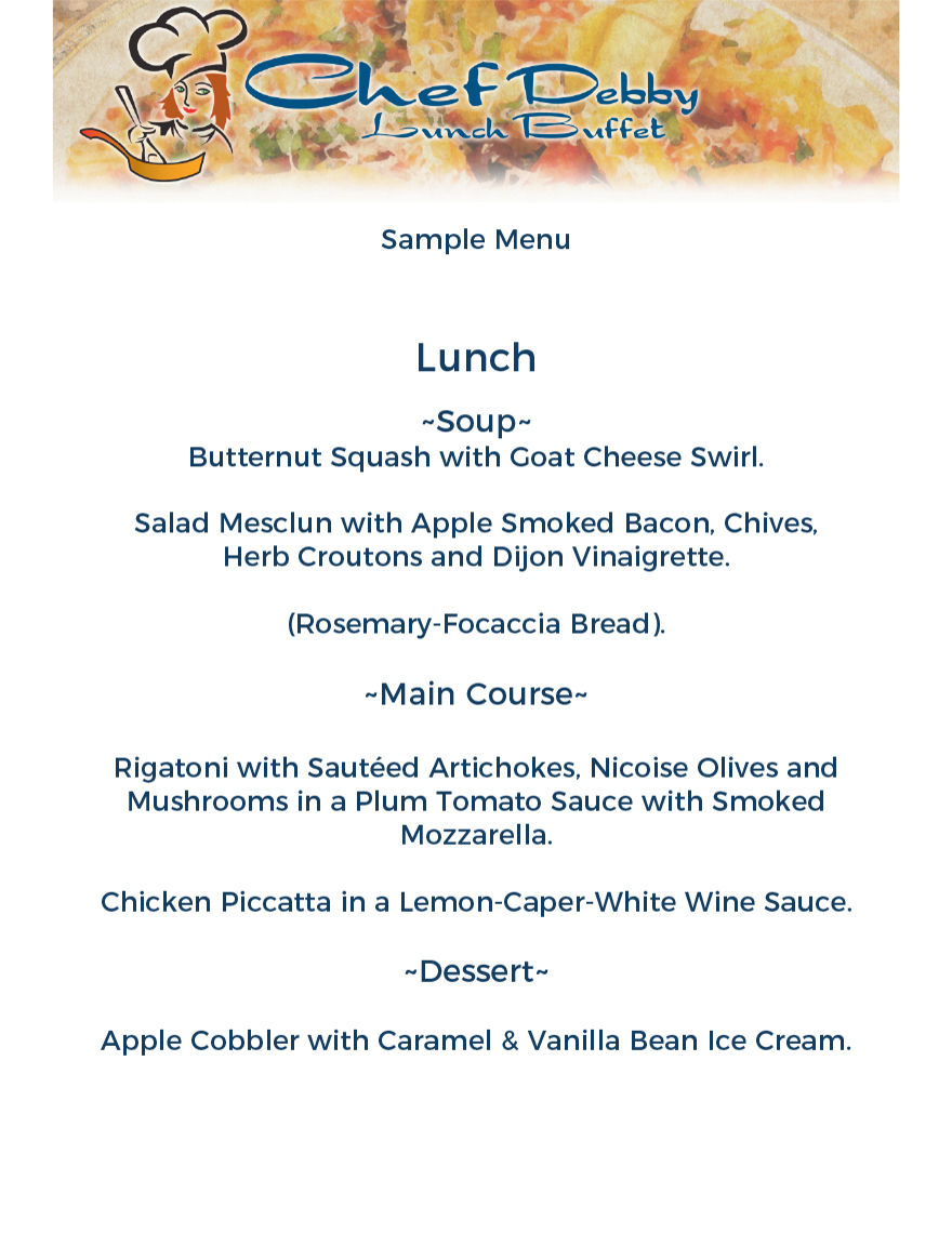 Chef Debby Private Chef Events | Event Menus | Personal Chef in LA ...