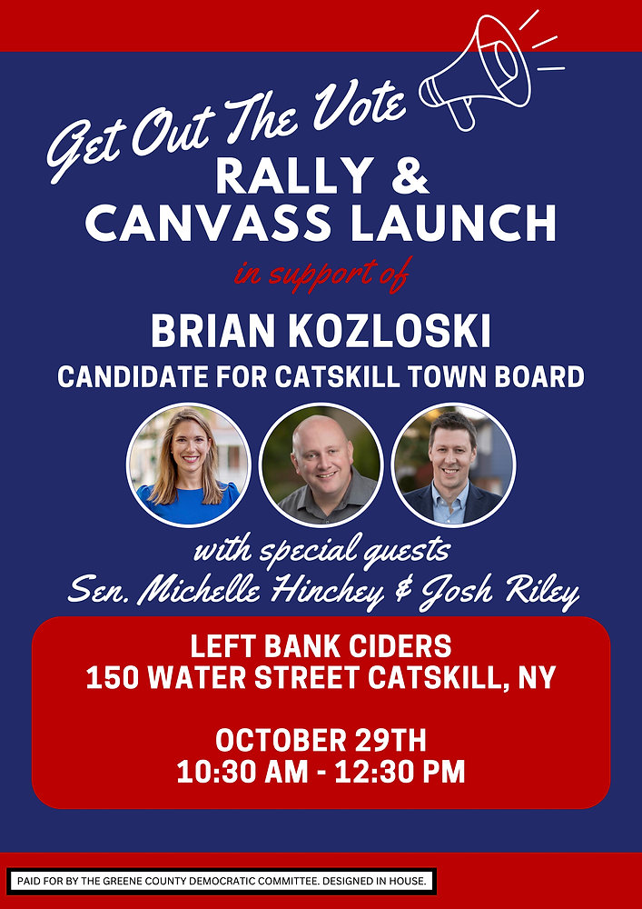 Canvass in Catskill! Special Guests: Josh Riley for Congress & NYS ...