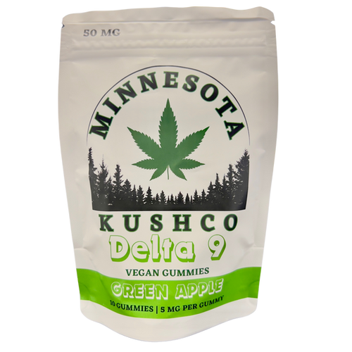 Minnesota KushCo Green Apple Delta 9 Vegan Gummies | Minnesota KushCo