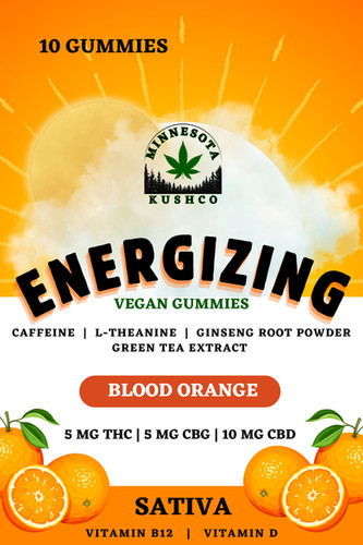 Minnesota KushCo Energizing Blood Orange Vegan Gummies | Minnesota KushCo