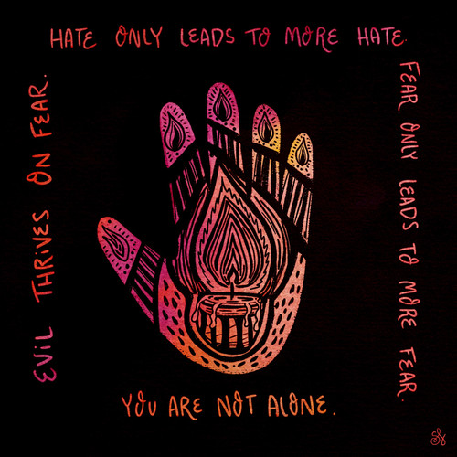 Fear Leads to Hate Poster | Sefira Creative
