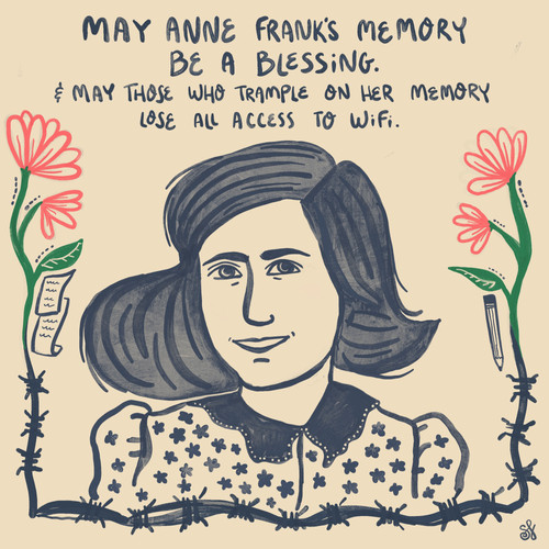 Memory of Anne Frank - Poster | Sefira Creative