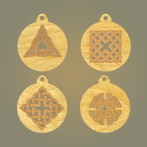 Round Knotwork Ornaments | Hrdp Creations