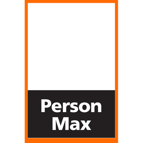 Series 4: Fillable/Blank Person Max - Poster/Sign | ABC Equipment Store