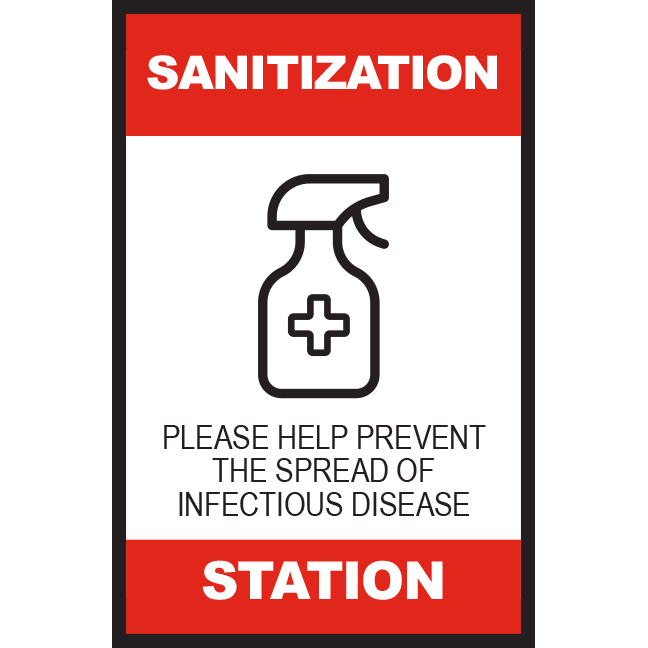 Series 2: Sanitization Station - Poster/Sign | ABC Equipment Store