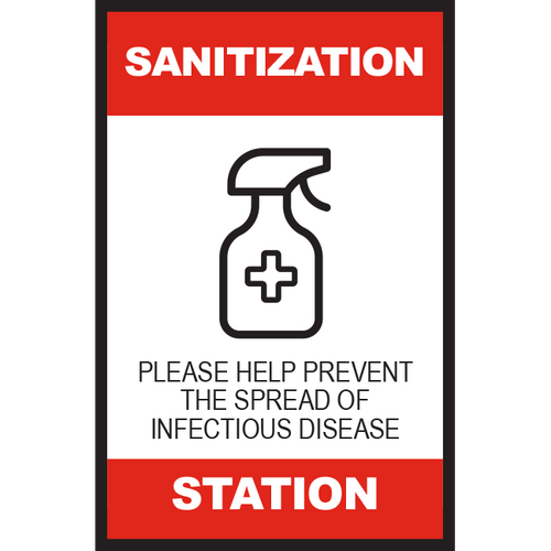 Series 2: Sanitization Station - Poster/Sign | ABC Equipment Store
