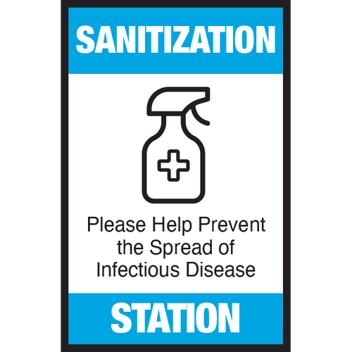 Series 3: Sanitization Station- Poster/Sign | ABC Equipment Store