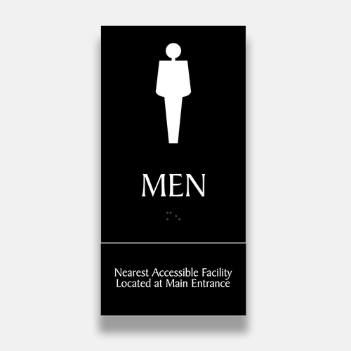 ADA - Men's Sign | ABC Equipment Store