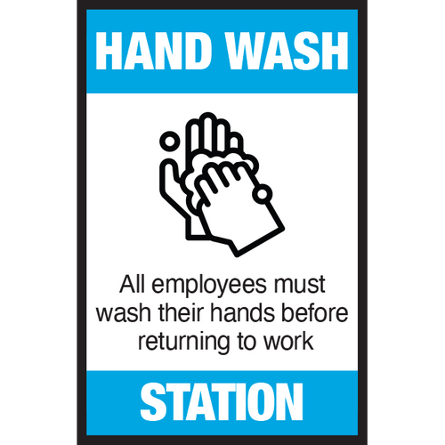 Series 3: Hand Wash Station- Poster/Sign | ABC Equipment Store