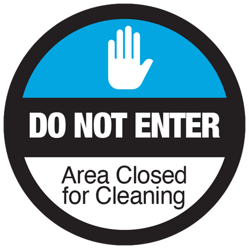 Series 3: Area Closed for Cleaning - Floor Graphic-Circle 17" | ABC ...
