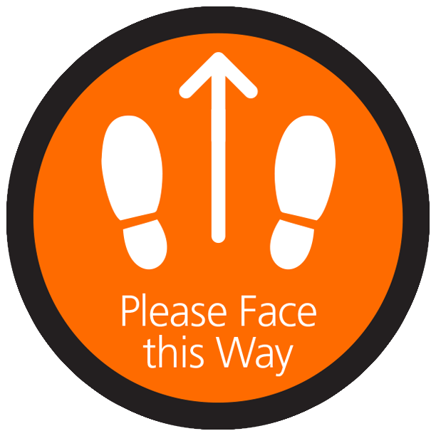 Series 4: Please Face this Way - Floor Graphic-Circle 17" | ABC ...