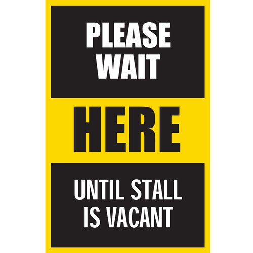 Series 5: Please Wait Until Stall is Vacant - Poster/Sign | ABC ...