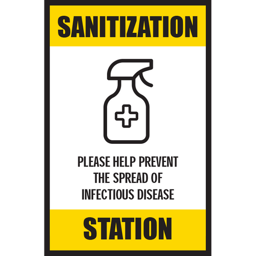 Series 5: Sanitization Station - Poster/Sign | ABC Equipment Store