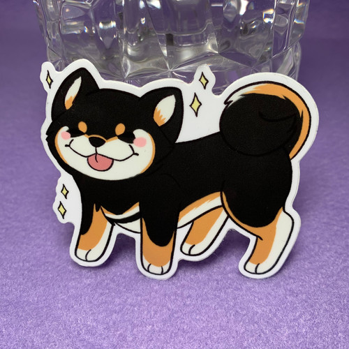 Tri-Color Shiba Inu Sticker | BlackCheetah Studios