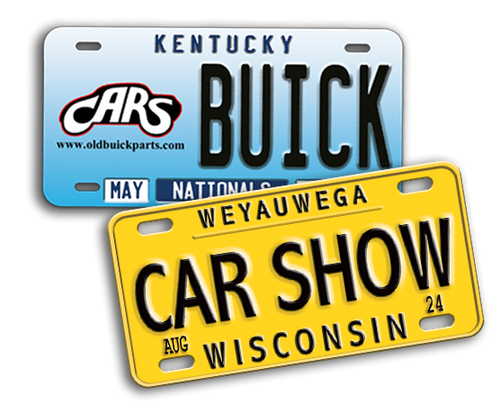 Mini License Plate Plaques | Rallye Productions