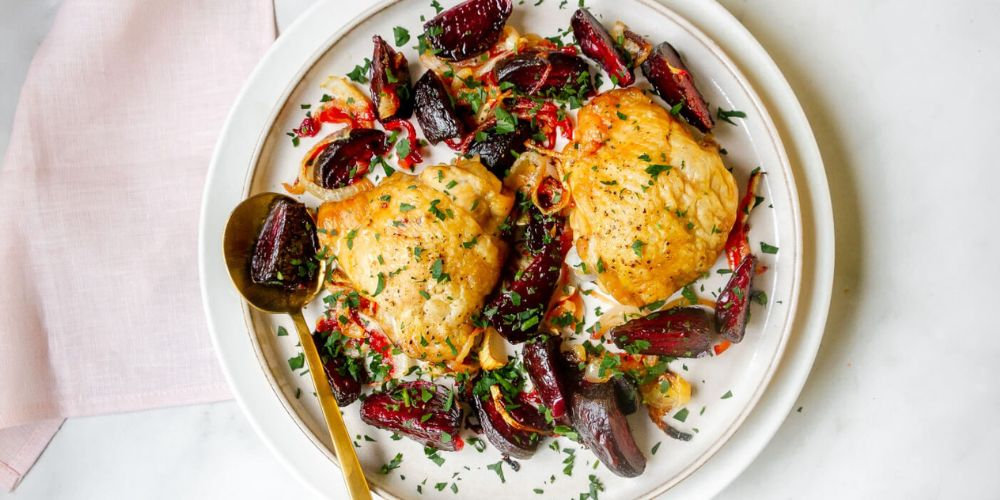 Herb Roasted Chicken & Beetroot