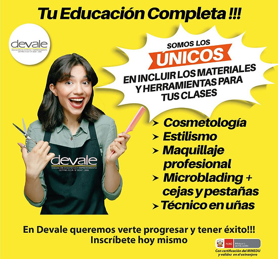 Inicio | Devale enseñanza en Lima Estética Masculina y Femenina