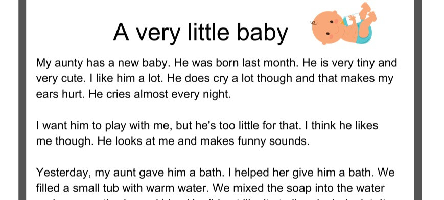 Beginners reading - a very little baby | Brainy Bug