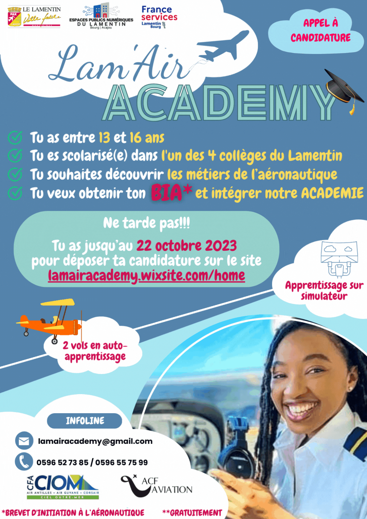 Inscription | Lam'air ACADEMY
