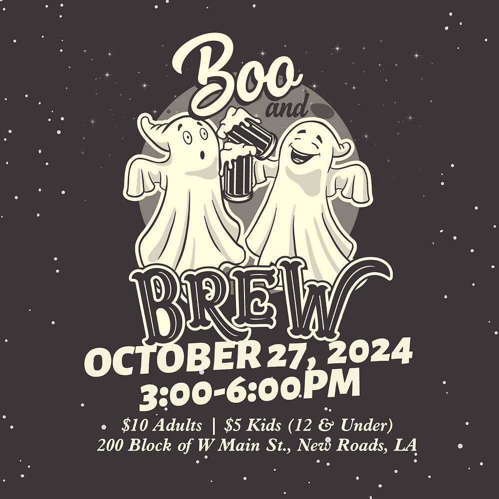 Get Ready for a Spooktacular Time at Boo & Brew in Downtown New Roads!
