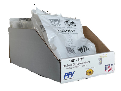 09-033-012A-S-O-TRAY | 1/8"-1/4" Beam Clips- Outside Mount (No Tie ...
