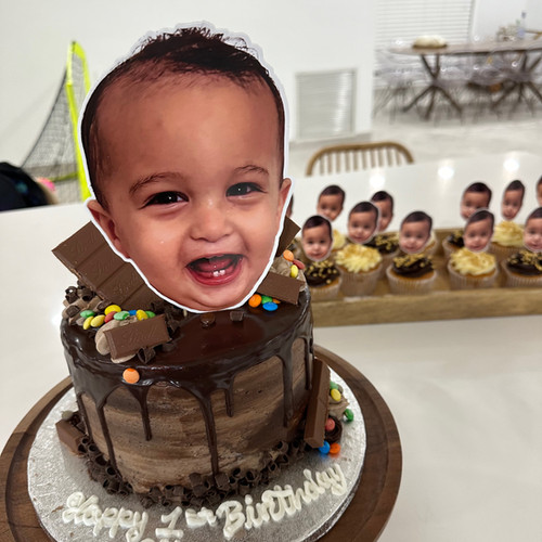 Baby Face Cake Toppers 21 pcs | Vinyls And Creations