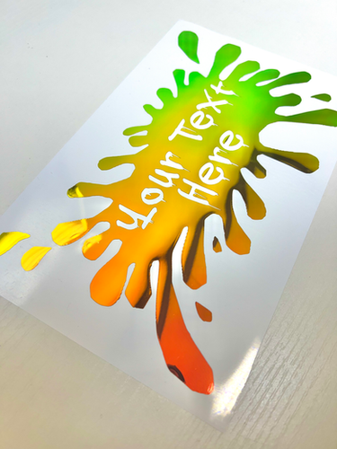 Splash Style Custom Vinyl Text Decal | Vinyls And Creations