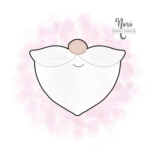 Santa's Beard Cookie Cutter - CN1299 | CC by Nori