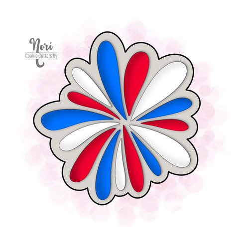 Fireworks explosion Cookie Cutter and optional Stencil - CN1525 | CC by ...
