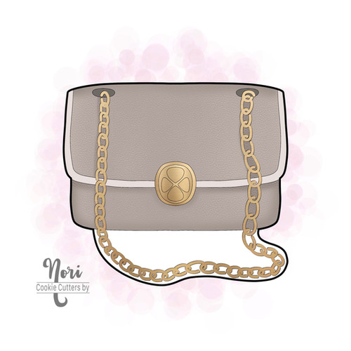 Hand Bag with Chain Cookie Cutter - CN1421 | CC by Nori