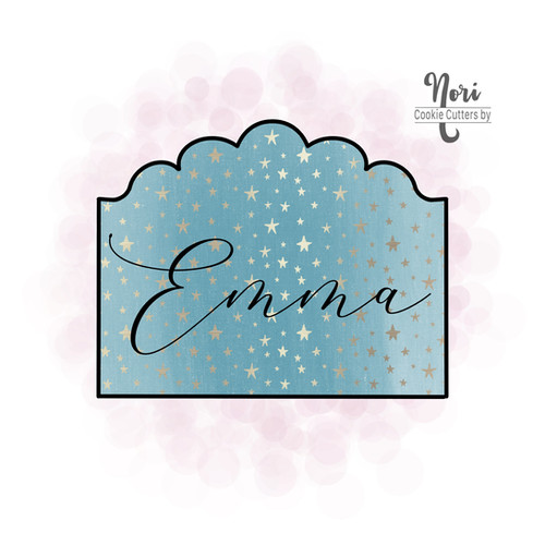 Emma Plaque Cookie Cutter - CN0301 | CC by Nori