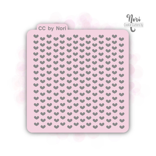 Mini Heart 8 Pattern Stencil - CNP0091 | CC by Nori