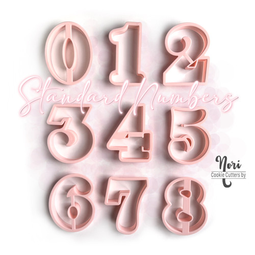 Numbers Cookie Cutters Full Set or individual Numbers 0-9 | CC by Nori