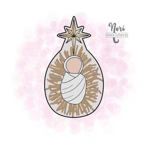 Baby Jesus Cookie Cutter - CN1614 | CC by Nori